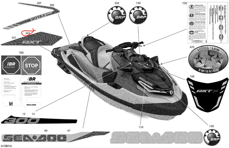 219905940 | Sea-Doo Identification Decal